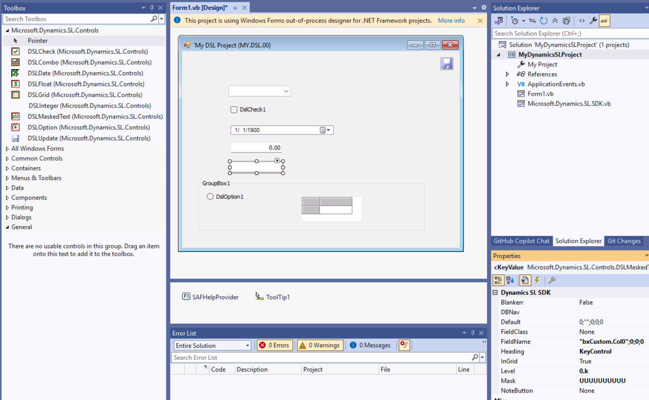 SteadyCode » Dynamics SL SDK Project for VS 2026